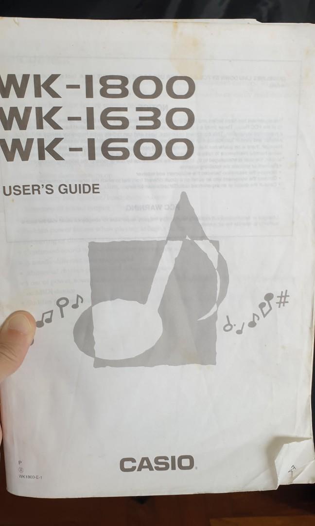 Casio Wk-1800 76 light weight keyboard with music stand, Hobbies & Toys ...