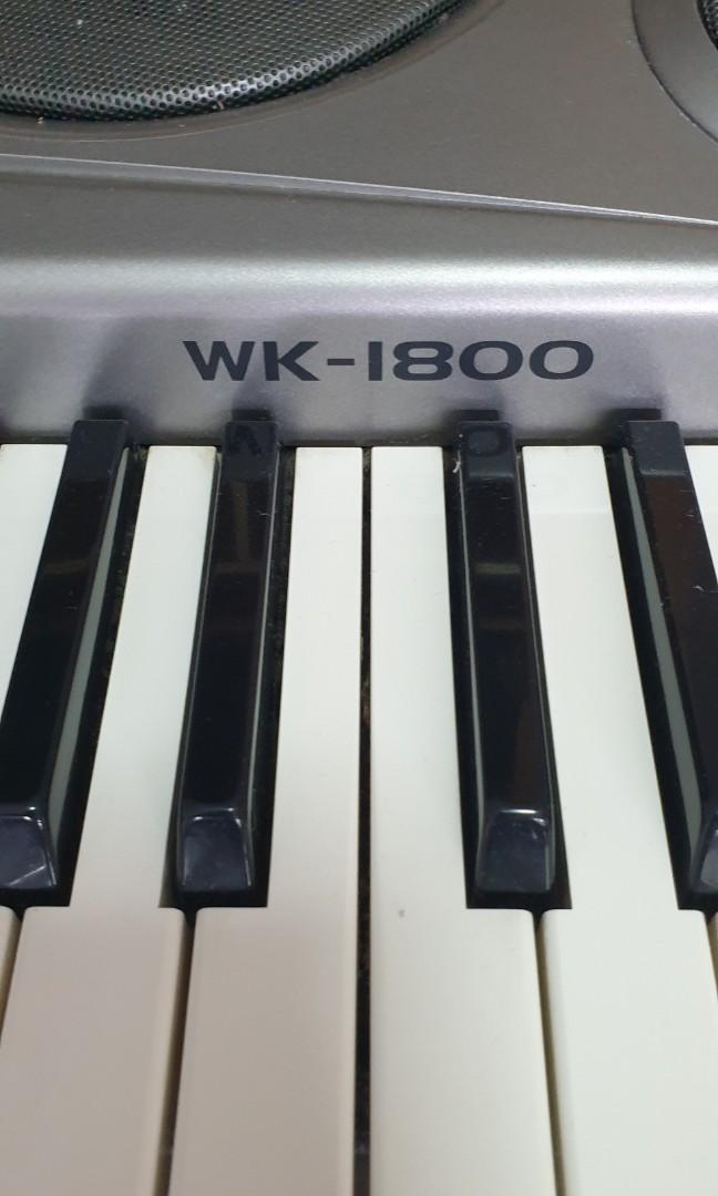 Casio Wk-1800 76 light weight keyboard with music stand, Hobbies & Toys ...