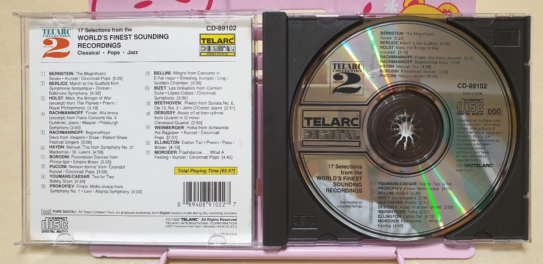 特麗CD精品第2集 上揚唱片 美國盤 THE TELARC COLLECTION VOLUME 2, 書籍、休閒與玩具, 樂器、音樂相關 ...