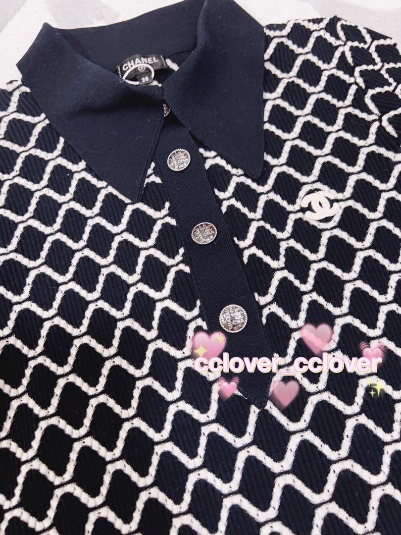 Chanel Polo Shirt, 女裝, 上衣, T-shirt - Carousell
