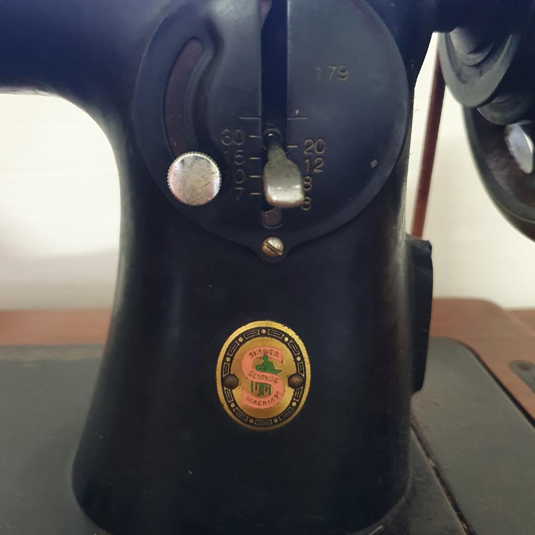 Classic Singer Sewing machine, Furniture & Home Living, Home Decor ...