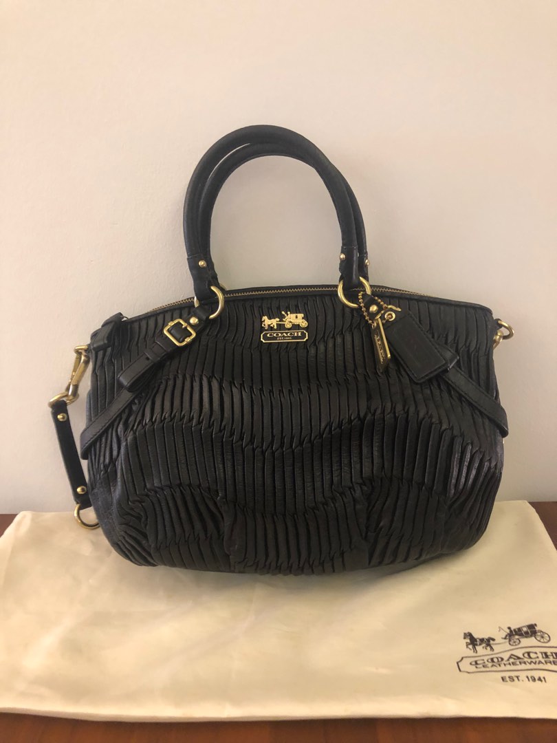 Coach Madison Quilted Hobo Handbag, Luxury, Bags & Wallets on Carousell