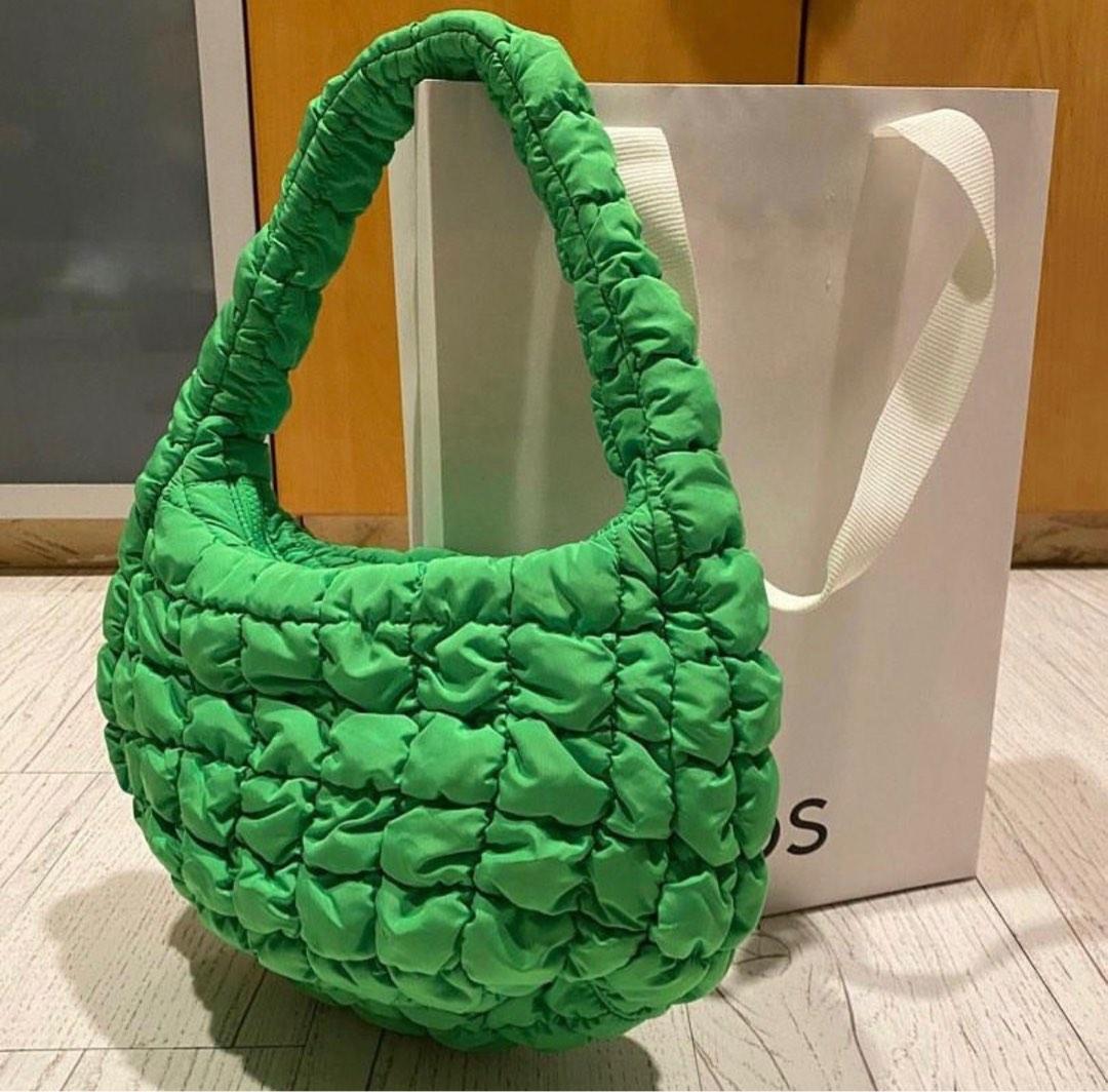 COS Quilted bag in Green, Women's Fashion, Bags & Wallets, Shoulder ...
