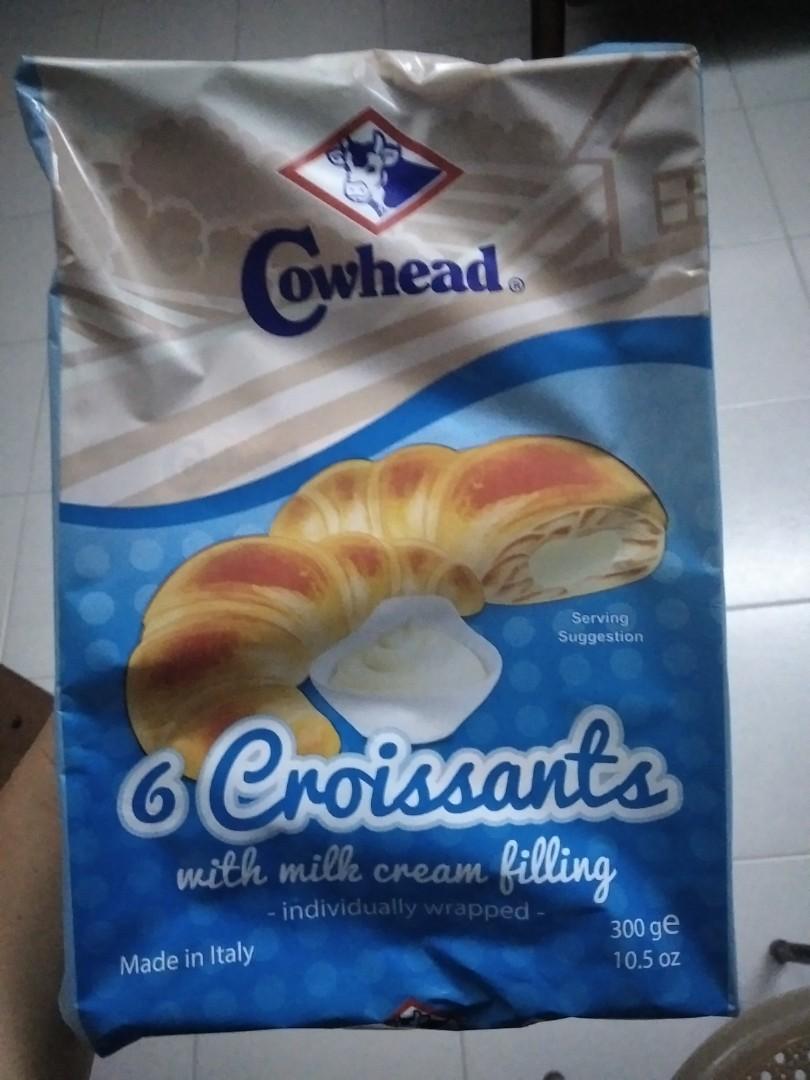 Cowhead: 6 Croissants with milk cream filling, Food & Drinks, Packaged ...