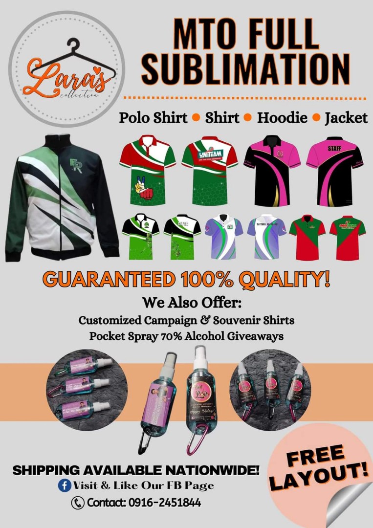 Customize/MTO Full Sublimation Polo Shirts, Jacket, LongSleeve/Jersey ...
