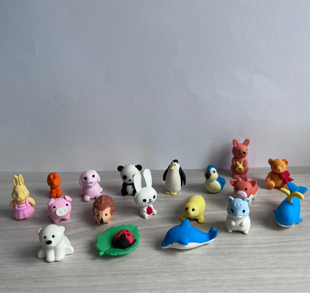 Cute Animal Erasers, Hobbies & Toys, Stationery & Craft, Stationery ...