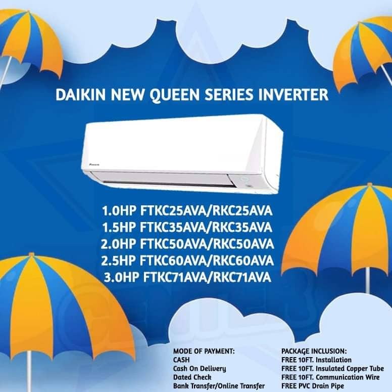 Daikin Split Type Wall Mounted Full Dc-Streamer Technology on Carousell