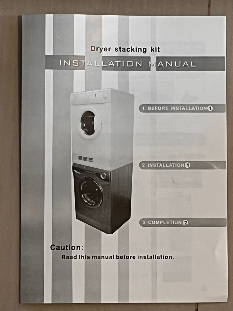 Dryer stacking kit, TV & Home Appliances, Washing Machines and Dryers ...