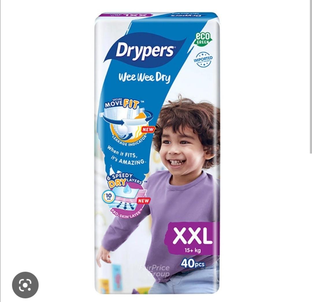 Drypers Wee Wee Dry xxl tape, Babies & Kids, Bathing & Changing ...