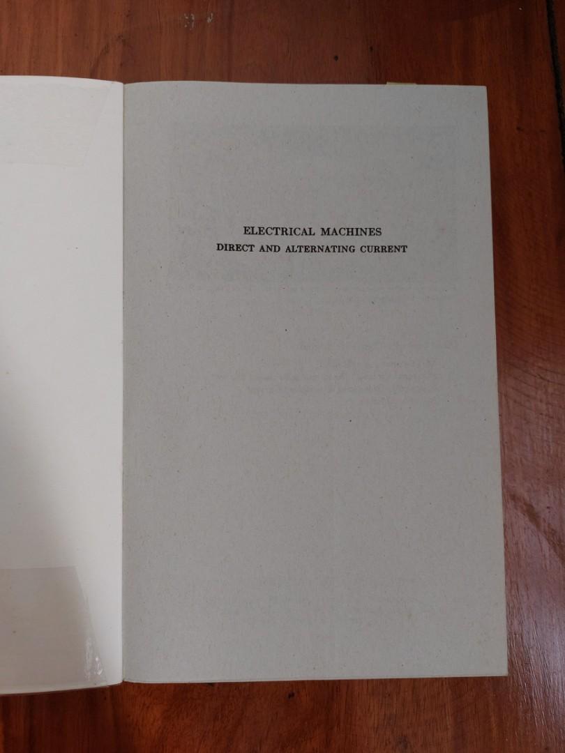 Electrical Machines Second Ed. Siskind, Hobbies & Toys, Books ...