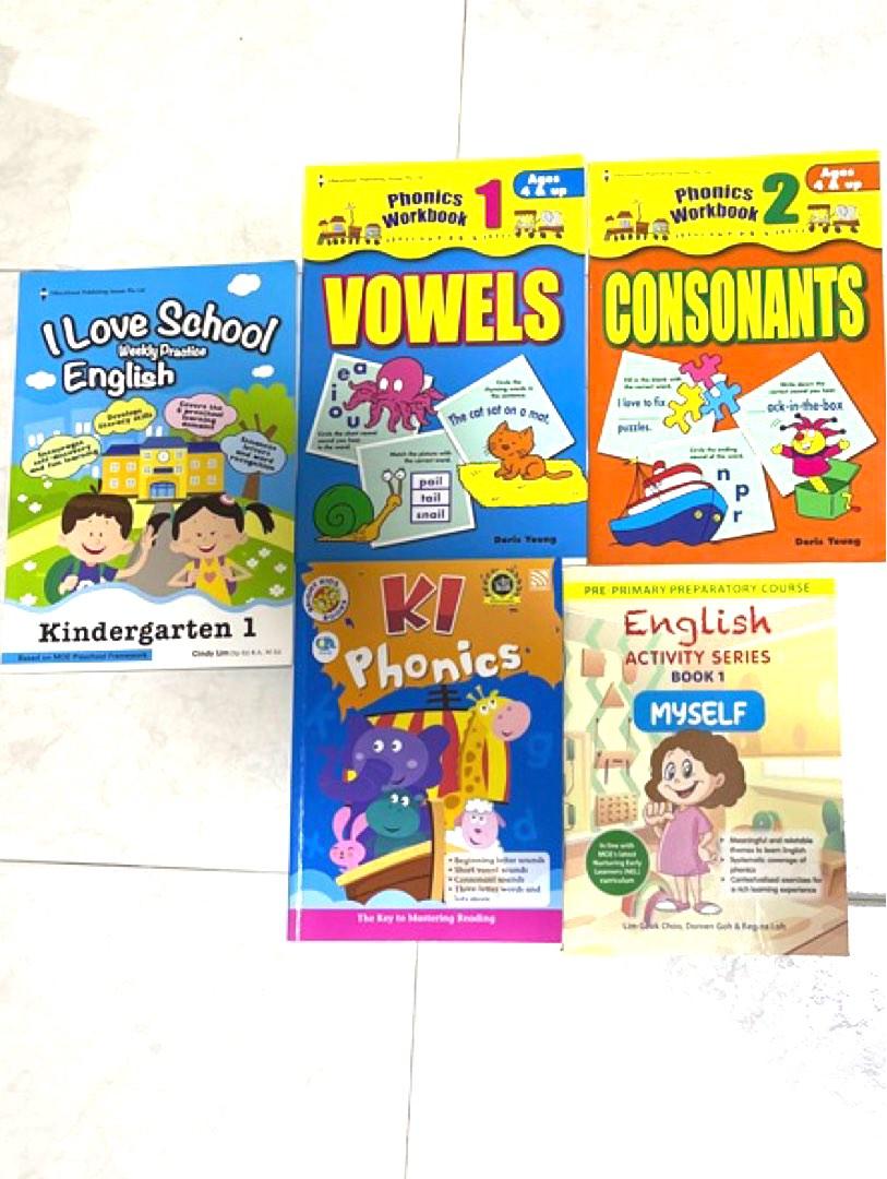 English Preschool Kindergarten Phonics Assessment Books Bundle, Hobbies & Toys, Books ...