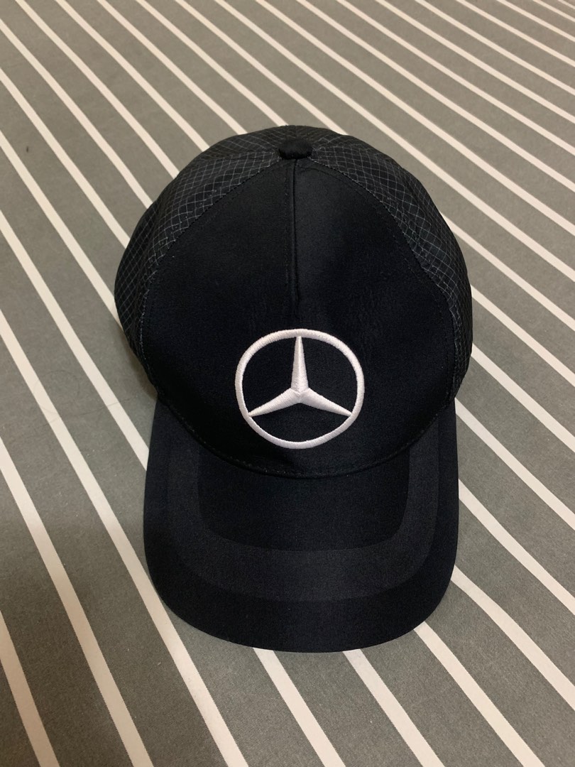 F1 2022 MERCEDES CHECKERED HAT, Men's Fashion, Watches & Accessories ...