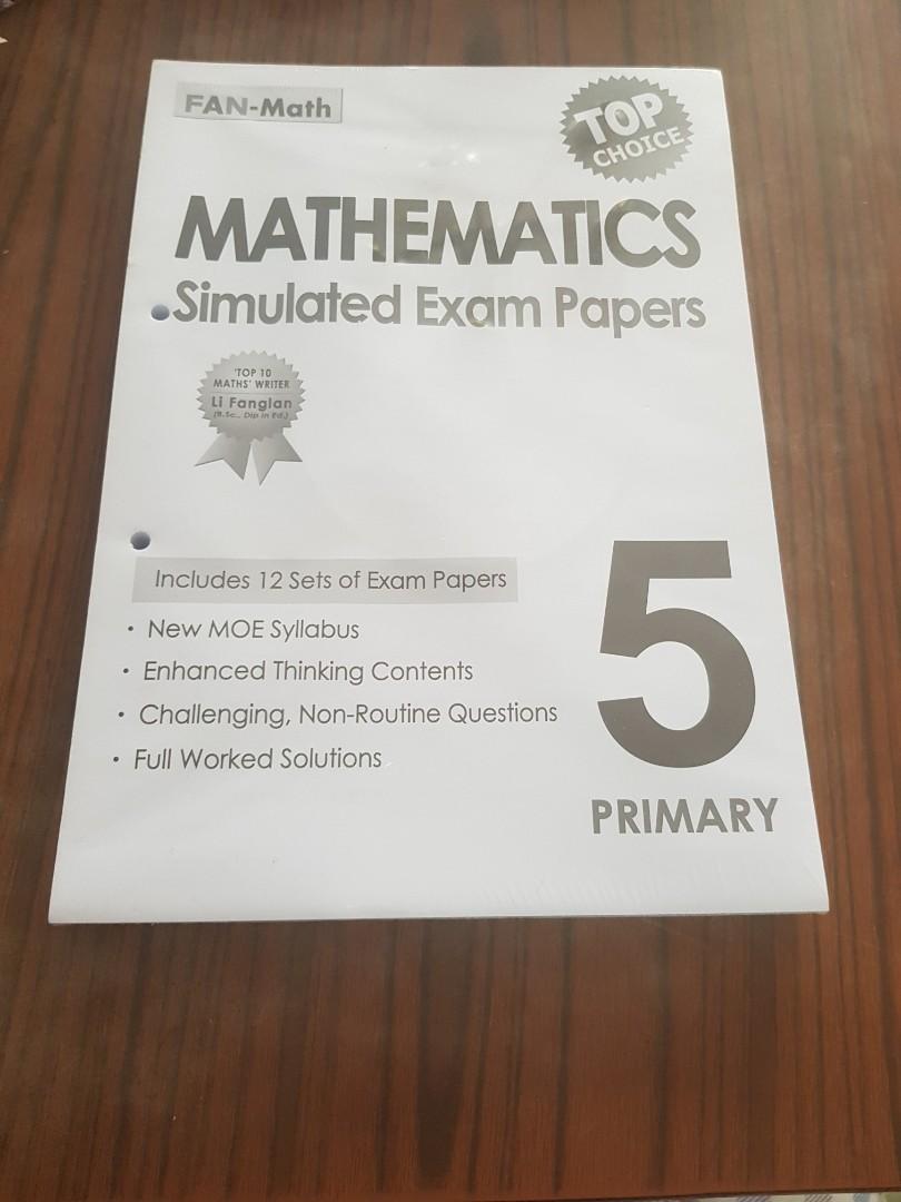 FAN-Math Stimulated Exam Papers (primary 5), Hobbies & Toys, Books ...
