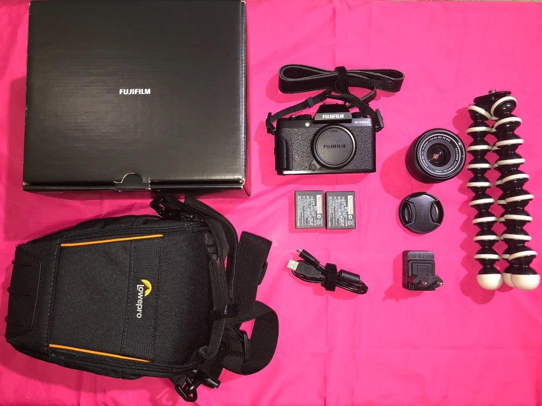 FUJIFILM X-T100 Mirrorless Flip-screen 24MP with XC 15-45 mm F3.5-5.6 ...