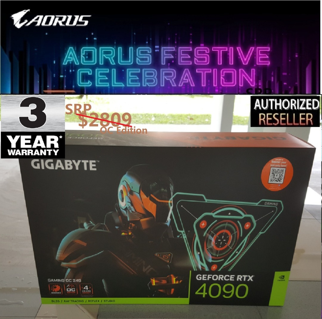 GIGABYTE GeForce RTX 4090 GAMING OC 24G(3+1Y), "OC Edition, Higher ...