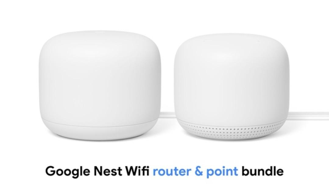 Google nest WiFi router and point, Computers & Tech, Parts & Accessories, Networking on Carousell