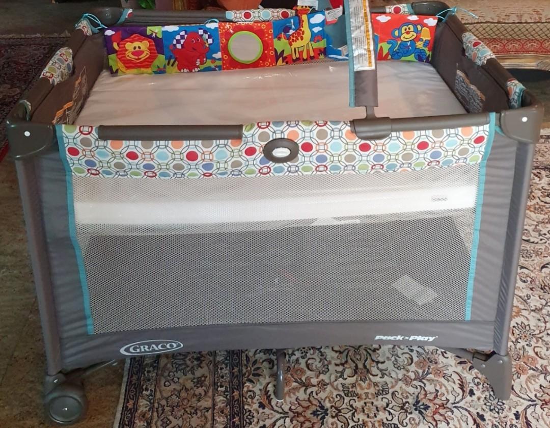 Graco Pack and Play cot cum playpen, Babies & Kids, Baby Nursery & Kids ...