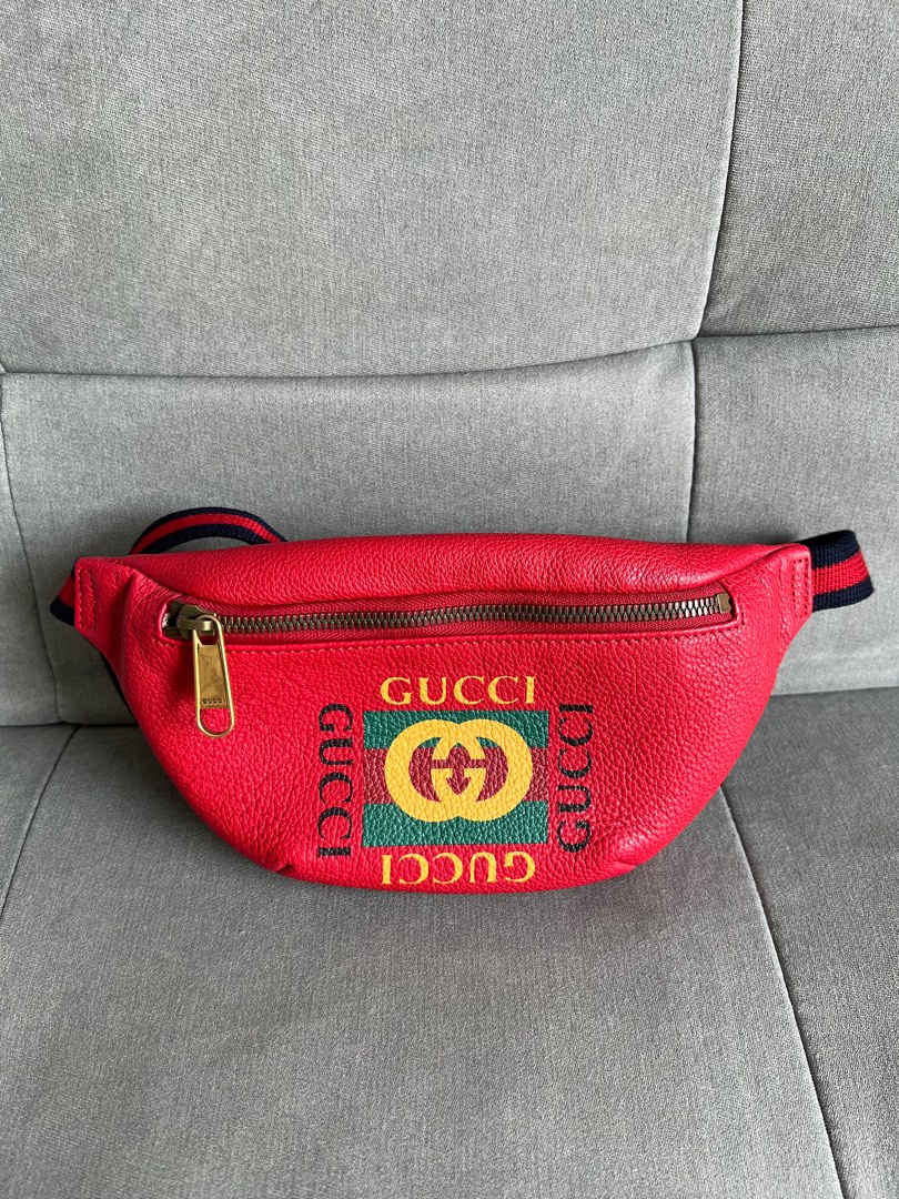 Gucci Leather Belt Bag Womens Fashion Bags And Wallets Cross Body Bags On Carousell