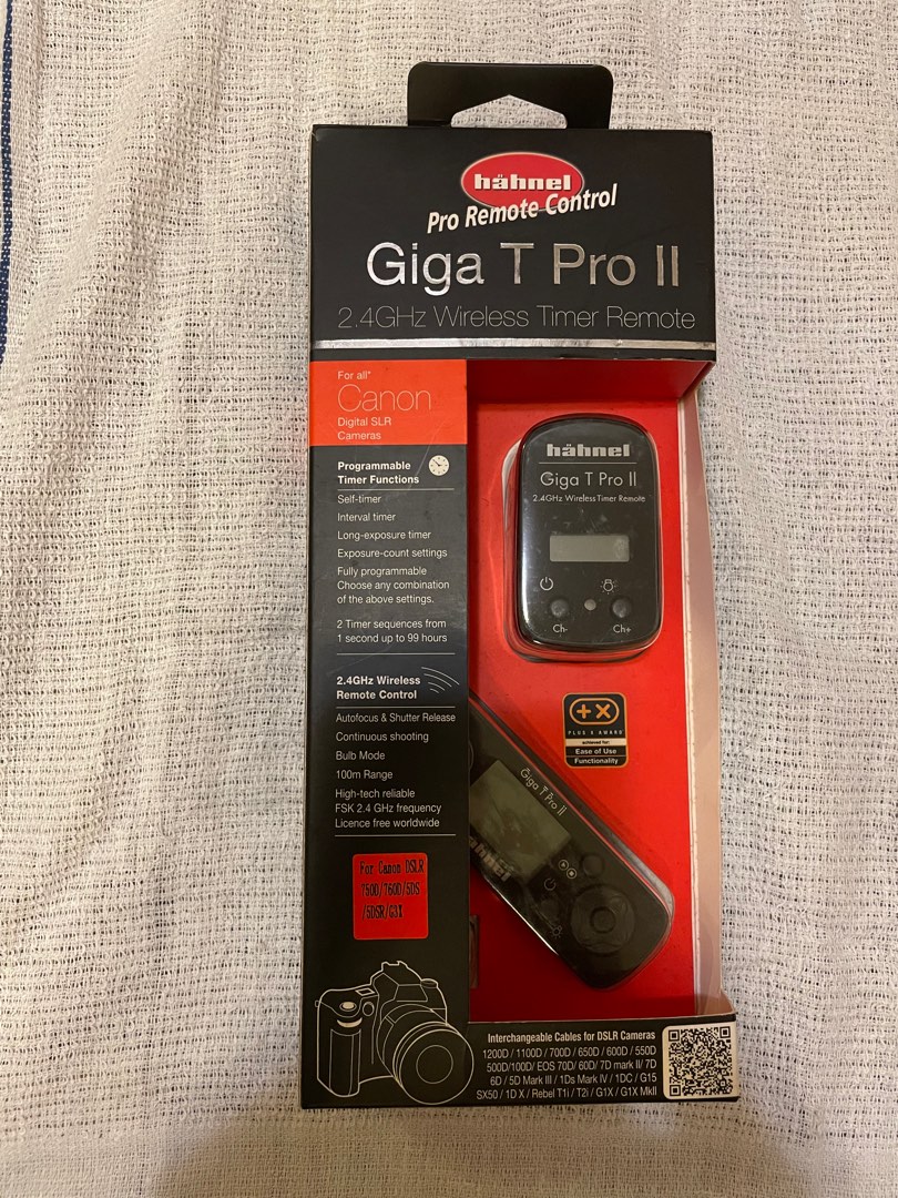 Hahnel Giga T Pro II 2.4GHz wireless timer Remote / Intervalometer Pro ...