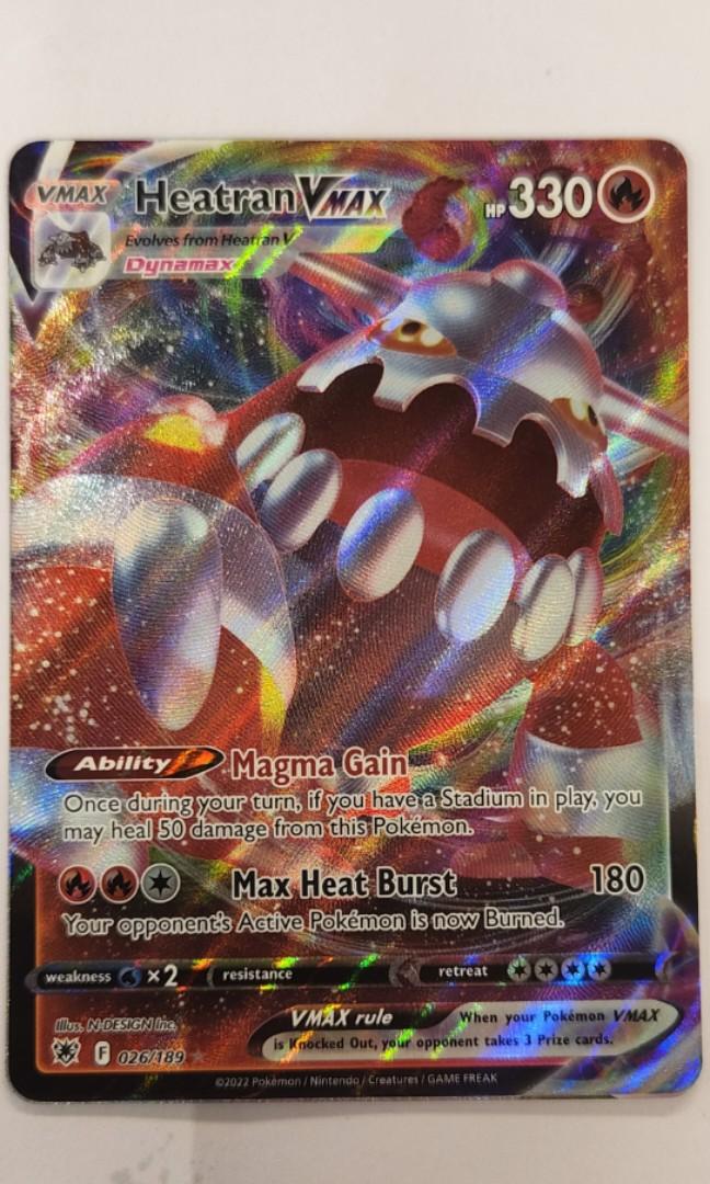 Heatran Vmax, Hobbies & Toys, Toys & Games on Carousell