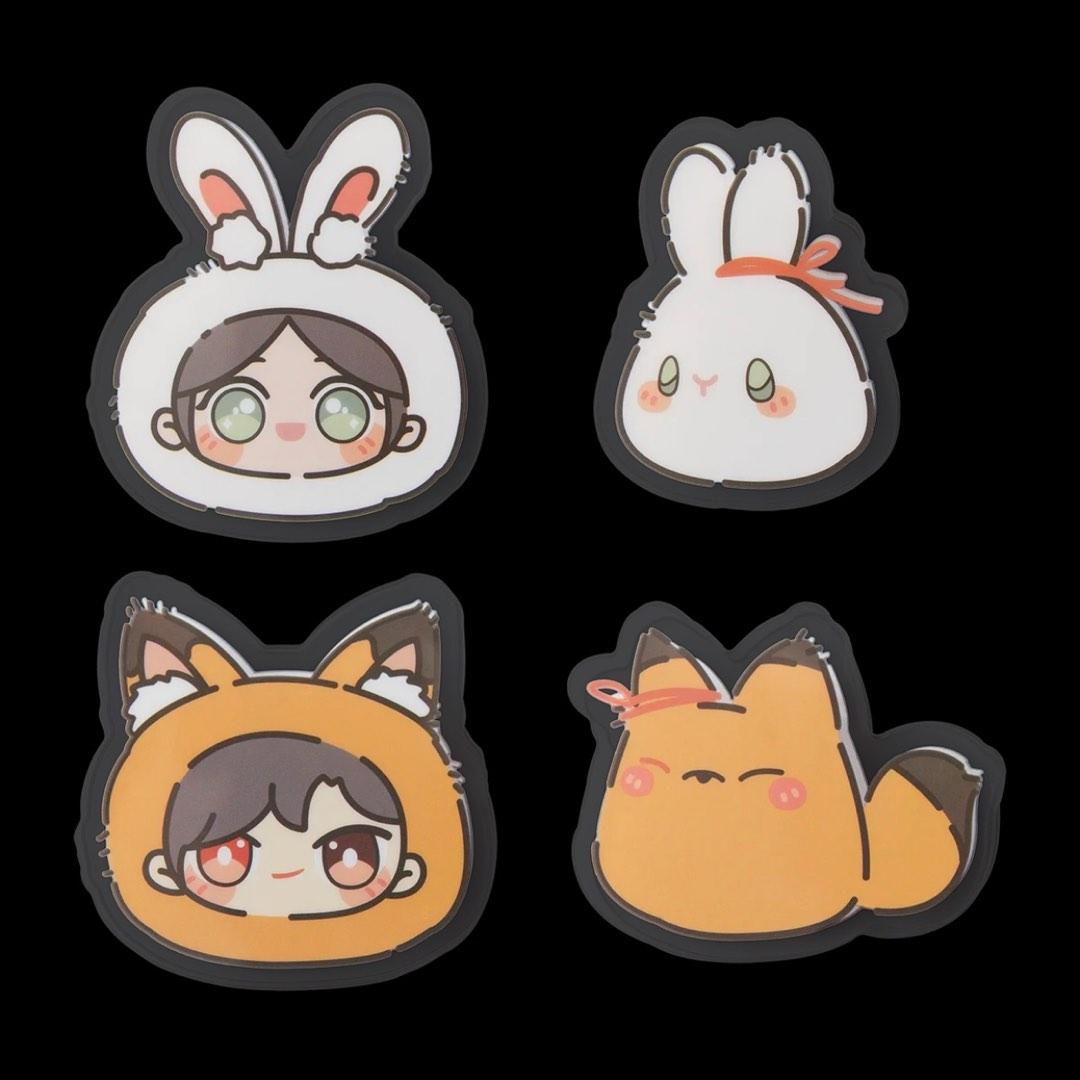 Heaven Official's Blessing Hua Cheng Fox Chibi Acrylic Clip Binder 花城 ...