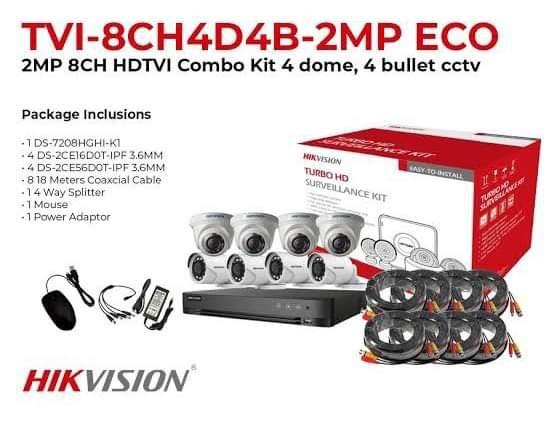 HIKVISION TVI-8CH4D4B-2MP-Eco, Furniture & Home Living, Security ...