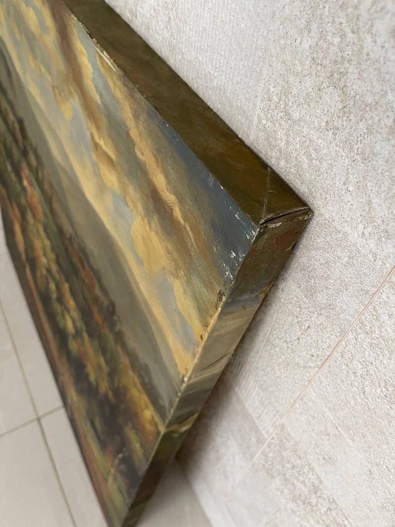 Hills of Provence France - Vintage oil painting, Hobbies & Toys ...