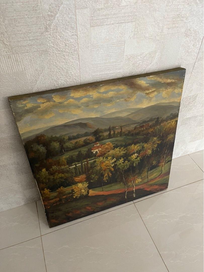 Hills of Provence France - Vintage oil painting, Hobbies & Toys ...