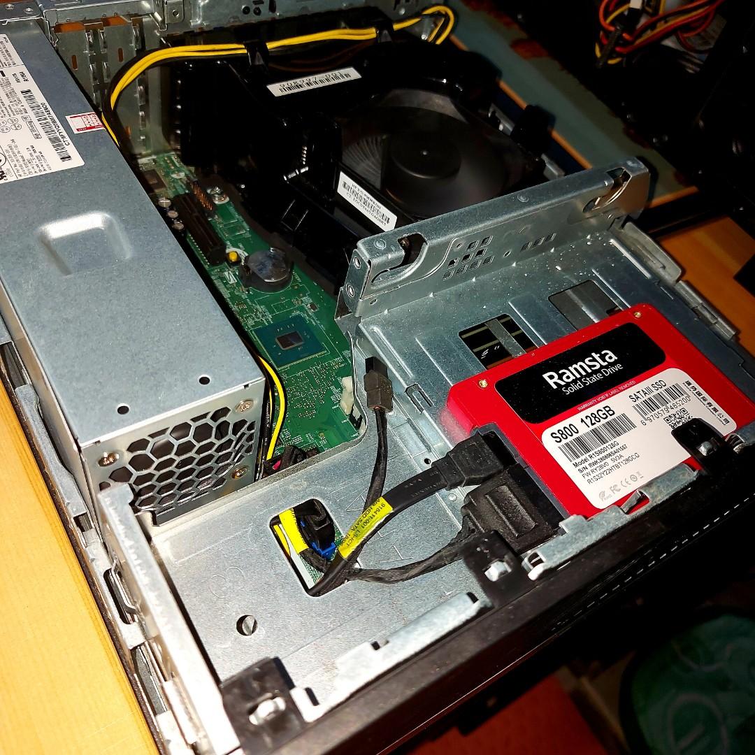 HP Prodesk G3 Intel Desktop G4560 7th Gen 120GB SSD 16GB DDR4 RAM ...