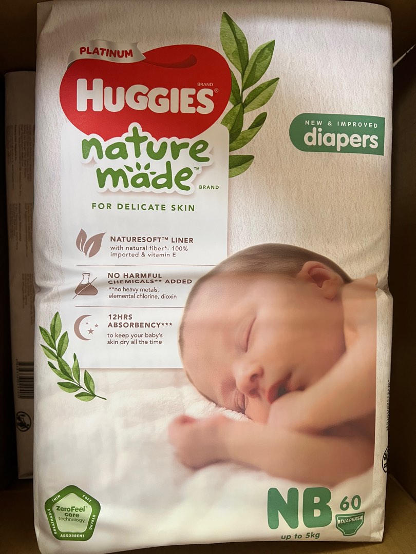 Huggies nature made new born, Babies & Kids, Bathing & Changing ...