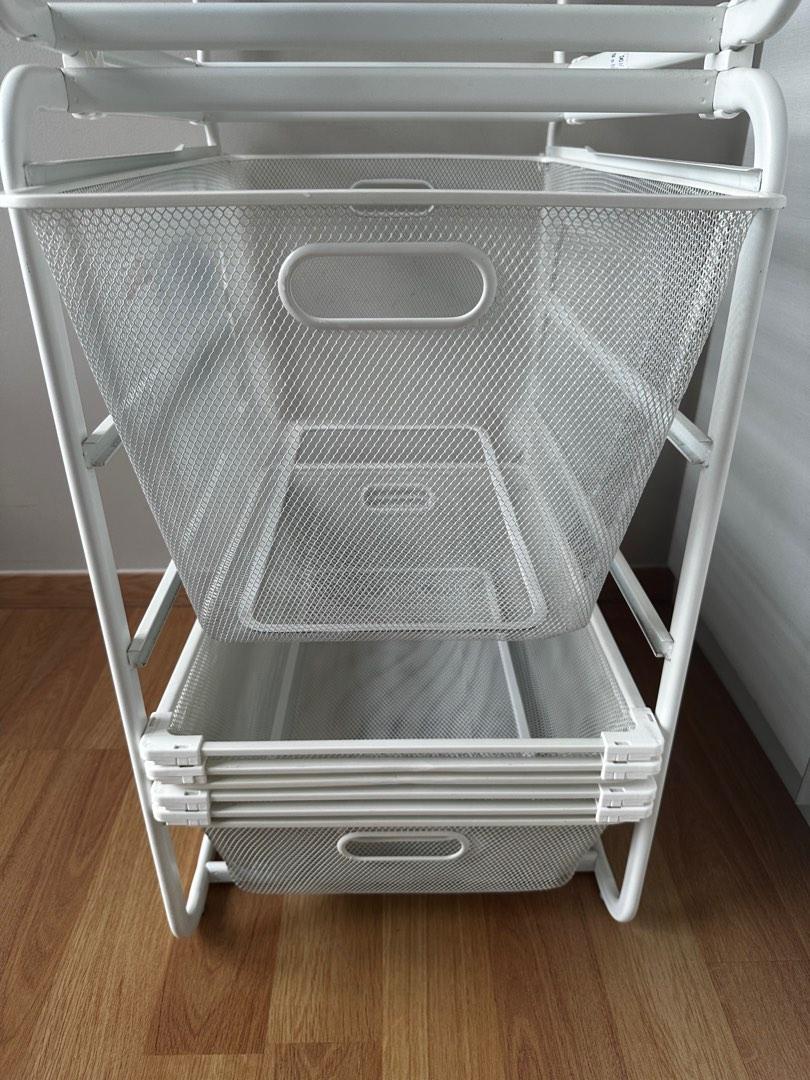 IKEA Algot Clothes Rack Shelves Drawers Laundry Baskets, Furniture ...