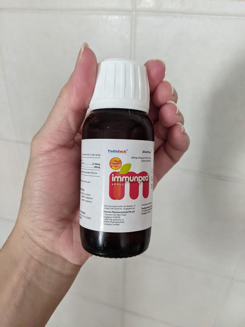 Immunped syrup 60mL, Health & Nutrition, Health Supplements, Vitamins ...