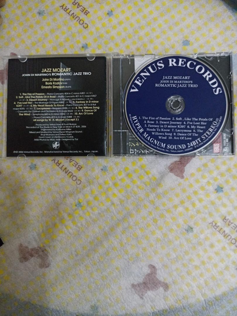 JAZZ MOZART JOHN DI MARTINO'S ROMANTIC JAZZ TRIO 日版CD, 興趣及遊戲, 音樂樂器 & 配件, 音樂與媒體 - CD 及 DVD ...