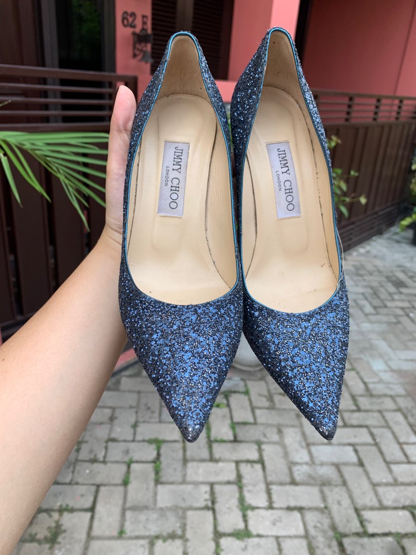 Jimmy Choo Glitter, Fesyen Wanita, Sepatu di Carousell