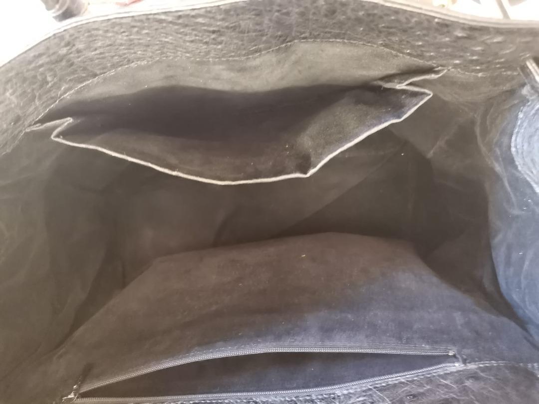 JRA BLACK OSTRICH SKIN BERKIN BAG 35, Luxury, Bags & Wallets on Carousell
