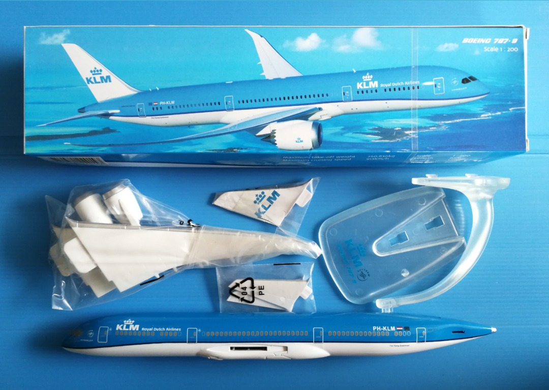 KLM B787-9 Scale 1/200 1:200 31cm(L) limited edition aircraft model ...