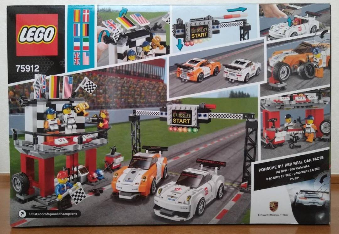 LEGO 75912 Lego Speed Champion Porsche 911 GT finish line, 興趣及遊戲, 玩具 ...