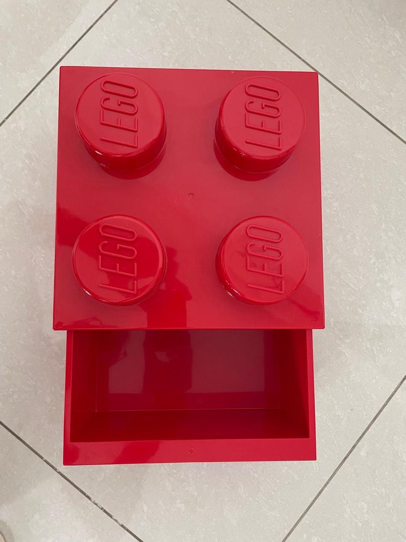 Lego Storage Drawer (4 Brick Red), Hobbies & Toys, Toys & Games on ...