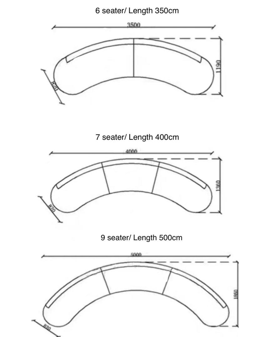 Circular Sofa Dimensions | Baci Living Room