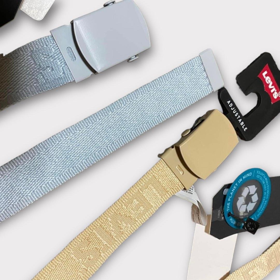 Levi,s Garrison Belt Blue & Cream, Men's Fashion, Watches & Accessories ...
