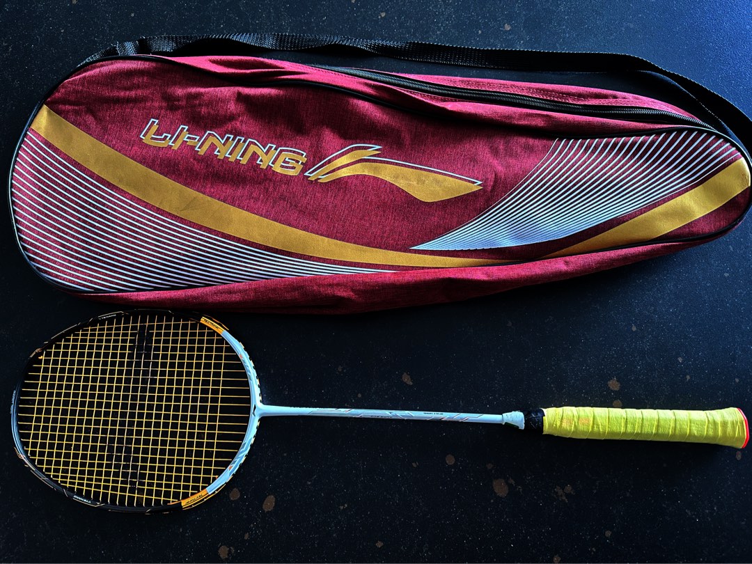 Li Ning Tectonic 7 Badminton Racket, Sports Equipment, Sports & Games ...