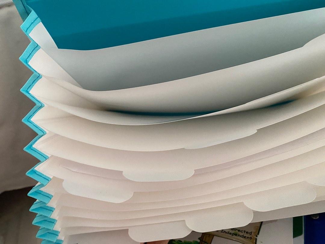 light blue multi folder xylophone file, Hobbies & Toys, Stationery ...
