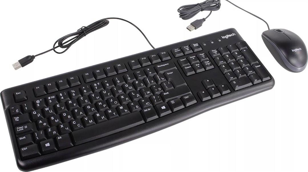 Logitech Mk120 Usb Wired Keyboard And Mouse Combo Computers And Tech