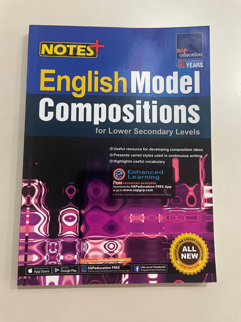 lower secondary english model composition book, Hobbies & Toys, Books ...