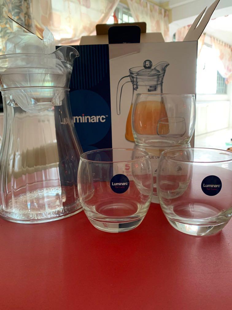 Luminarc Drink set, Furniture & Home Living, Kitchenware & Tableware ...
