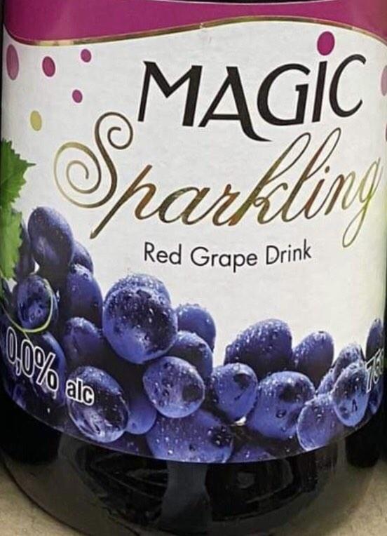 Magic Sparkling Red Grape Juice Drink 750mL, Food & Drinks, Beverages ...