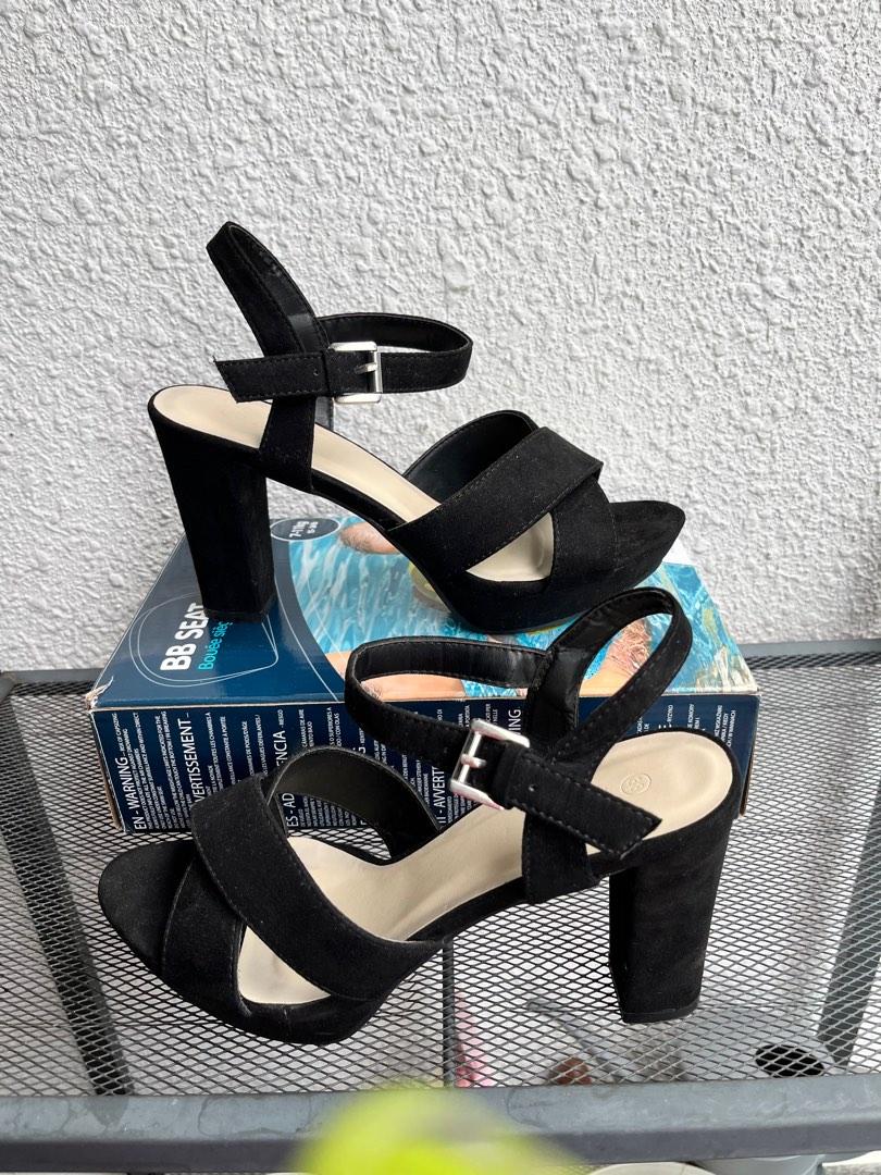 Max 4-inch black heels, Women's Fashion, Footwear, Heels on Carousell