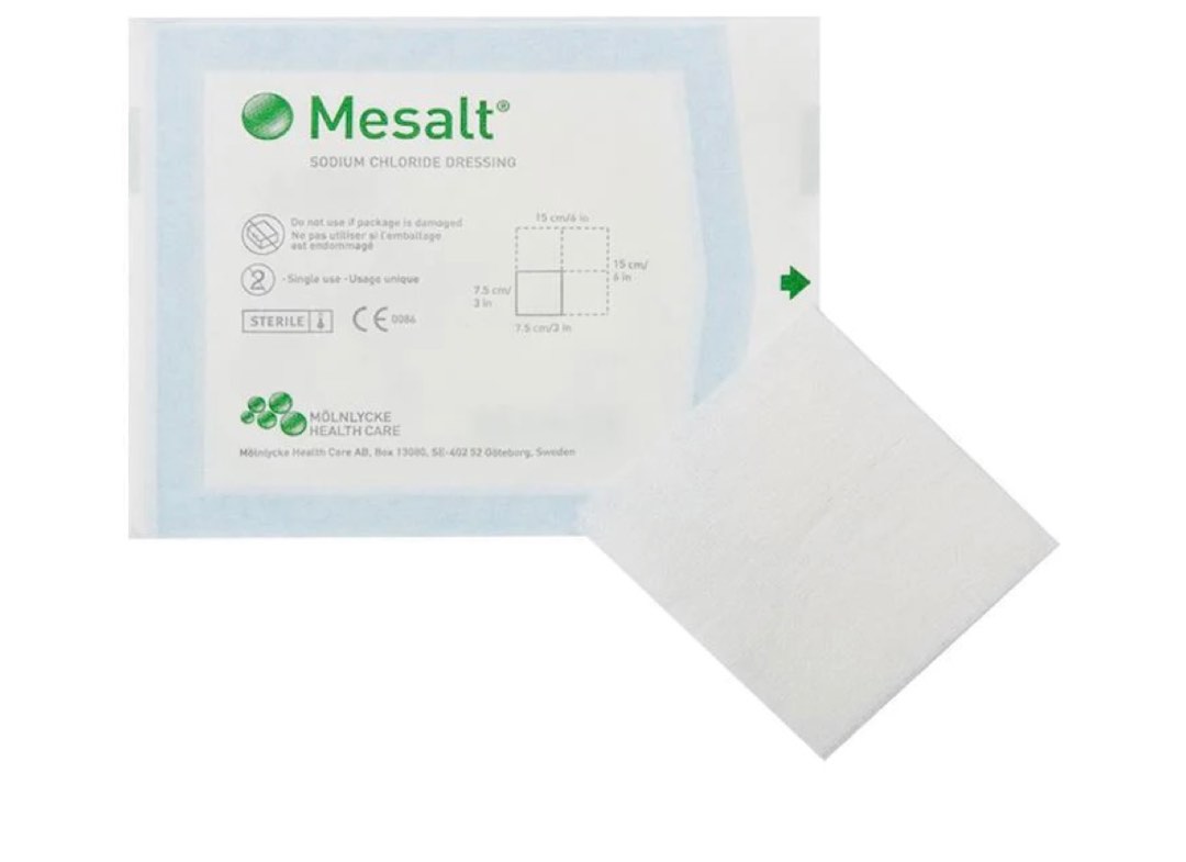 Mesalt Dressing (10x10cm), Health & Nutrition, Medical Supplies & Tools ...