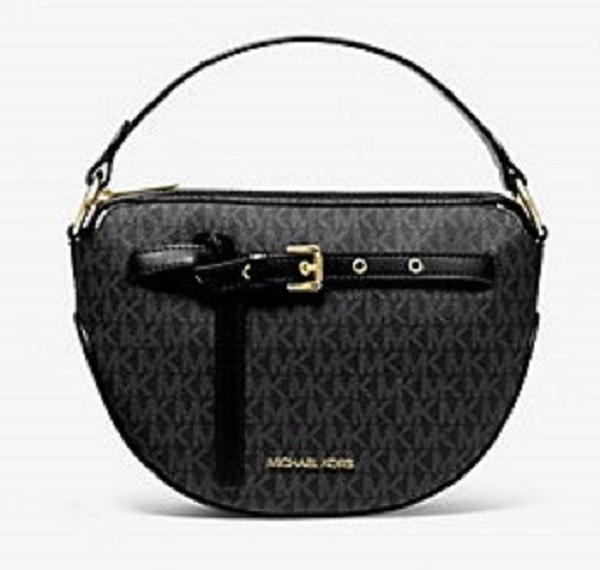 Michael Kors Emilia Black Crossbody Bag, Women's Fashion, Bags ...