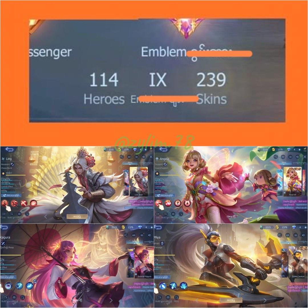 MIYA LEGEND+EXORCIST KAGURA+ANGELA COLL+LAYLA ANIME MOBILE LEGENDS ...